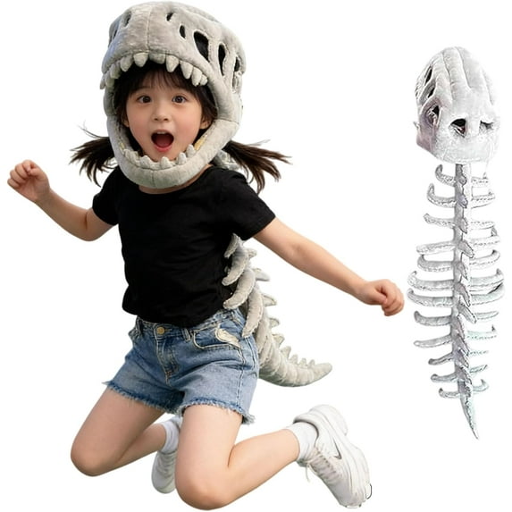 2026 new 3D Dinosaur Skeleton Prop Halloween Dinosaur Skeleton Plush ...