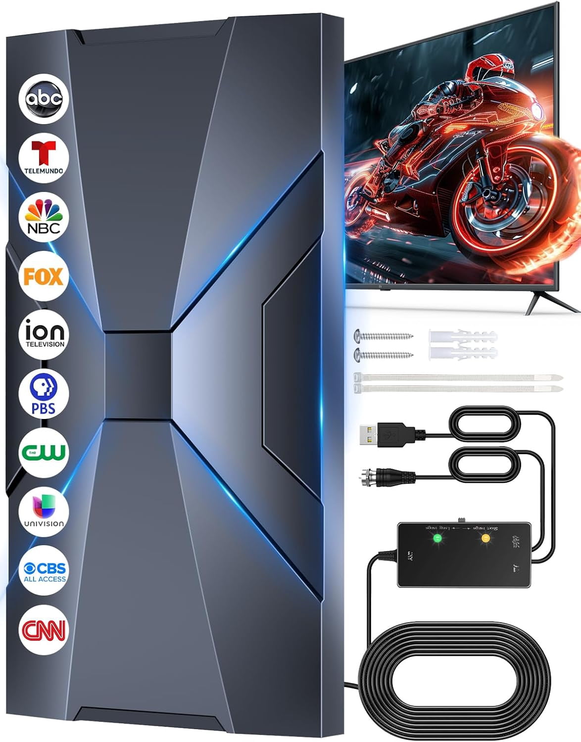 2026 new 5000+ mile smart TV antenna, digital indoor TV antenna ...