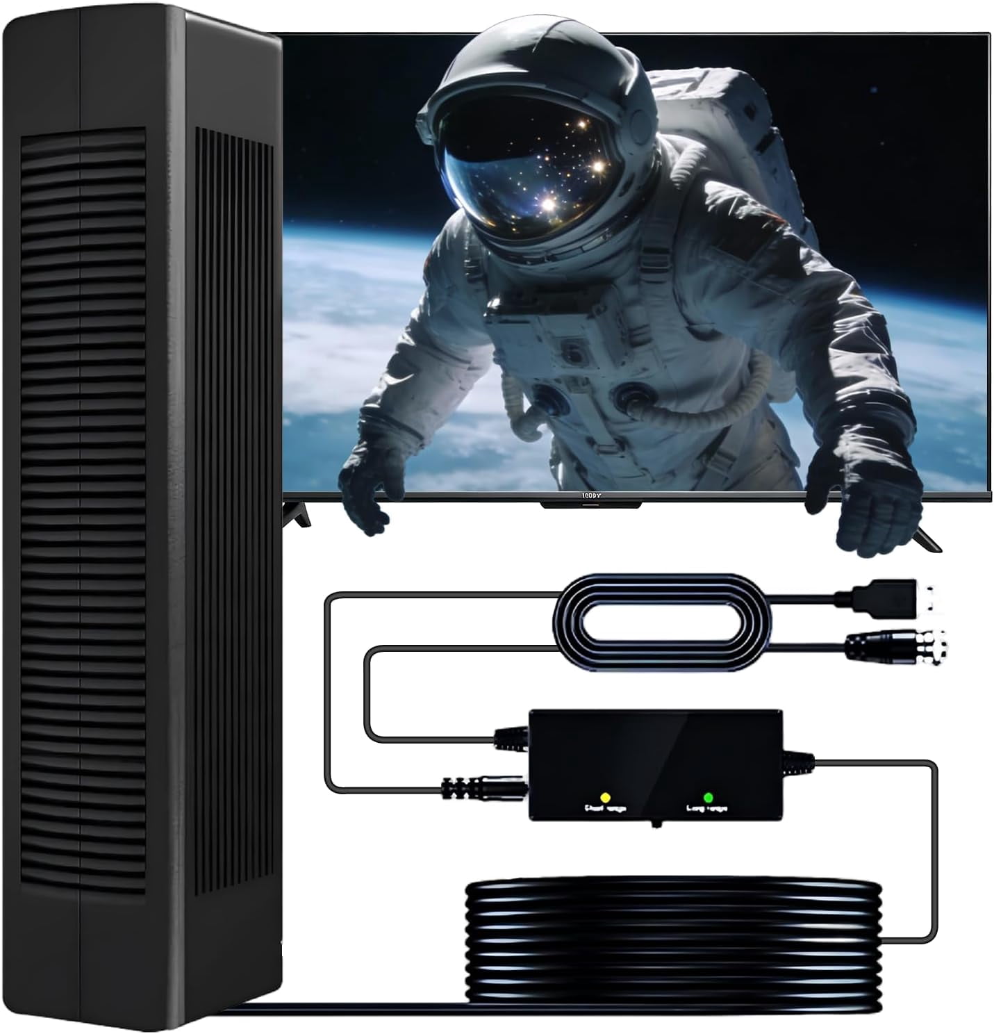 2026 upgraded digital TV antenna, 2000+ mile long-range antenna ...