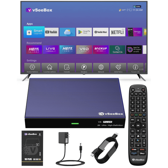 2026 vSeeBox V6 Plus Android 14.0, vSee Box Smart Digital Device for ...