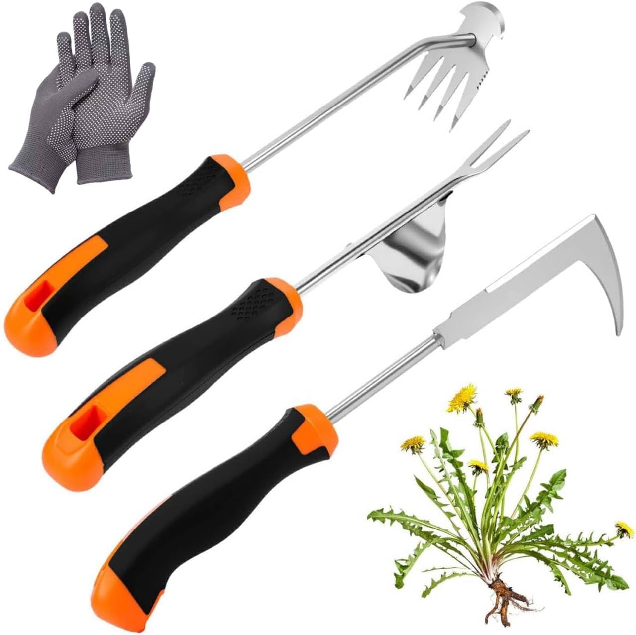 2026 weeding tool, 4-piece new garden stainless steel manual weeding ...