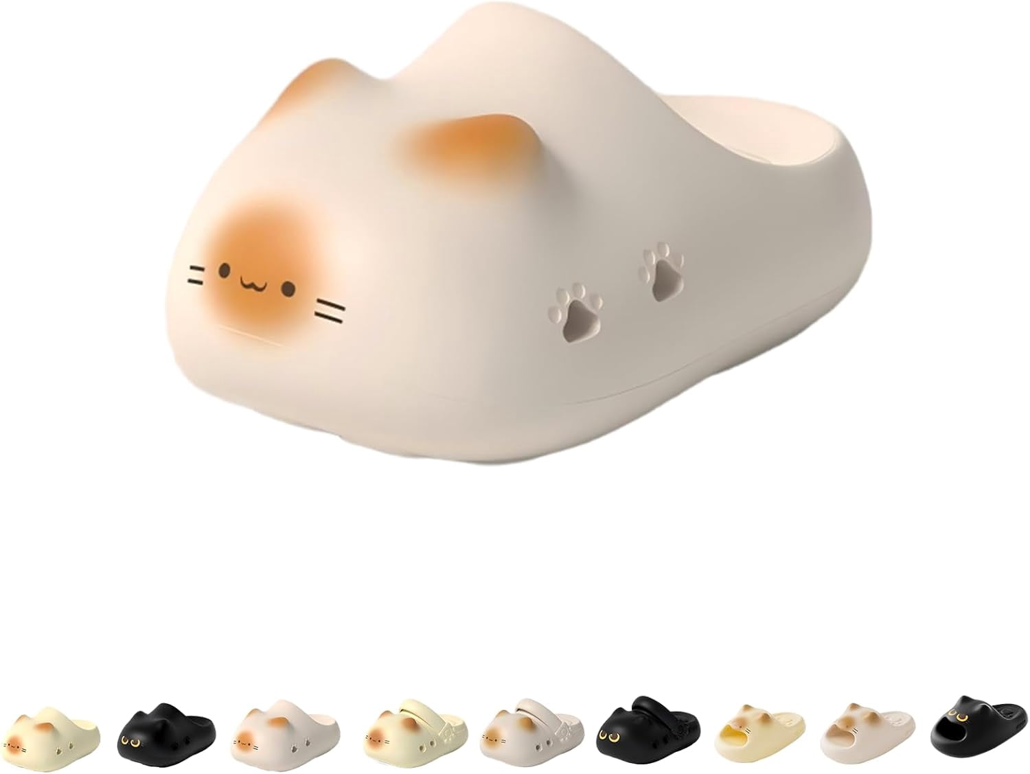 2026New Cat Paw Print Shoe Summer, Unisex Cute Cat Paw Slippers EVA ...