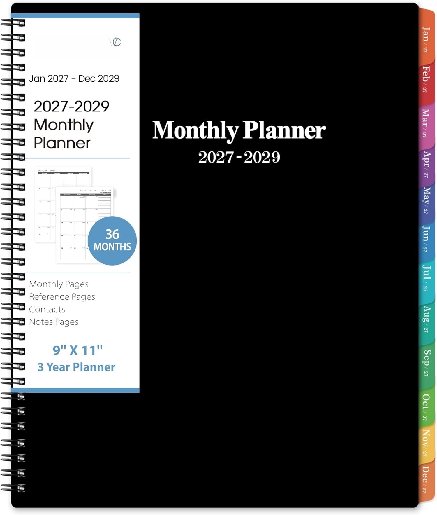 2027-2029 Monthly Planner/Calendar - 3 Year Monthly Planner 2027-2029 ...
