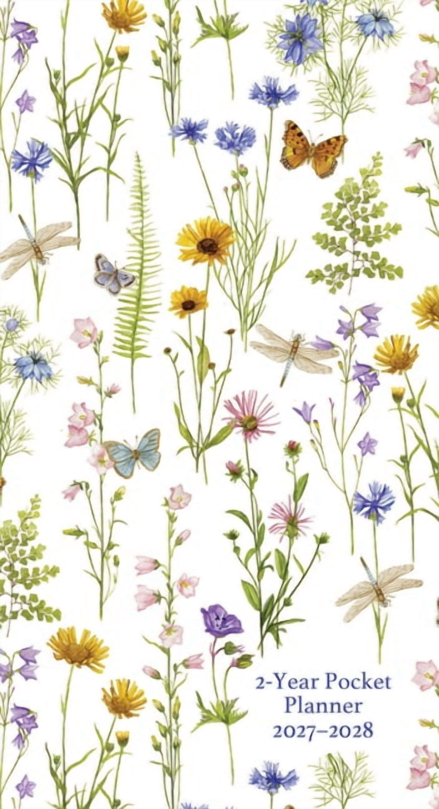 2027-28 Wildflower Garden 2-Year Pocket Planner (24-Month Calendar ...