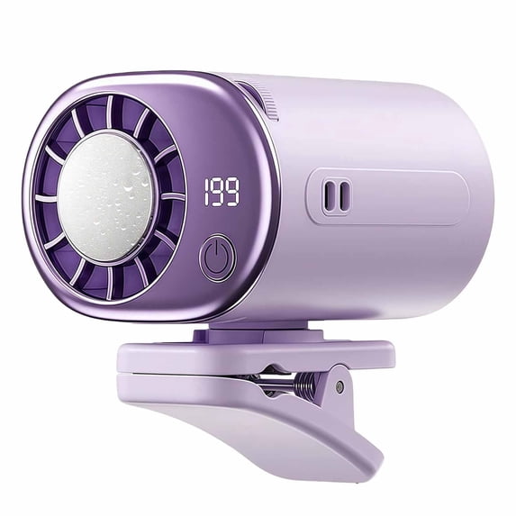 2027 Car Clip on Air Conditioner Fan with Led Display - 360° Rotation ...