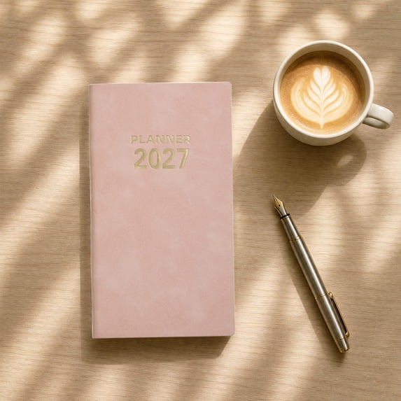 2027 Daily Planner Portable Notebook 17.4x9.6cm High Grade Wood Pulp ...