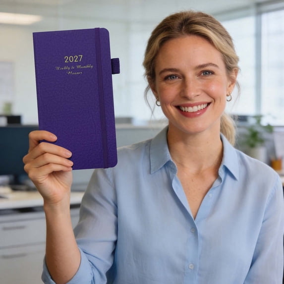 2027 English Weekly Planner,Hardcover Agenda Book,Softcover Weekly and ...