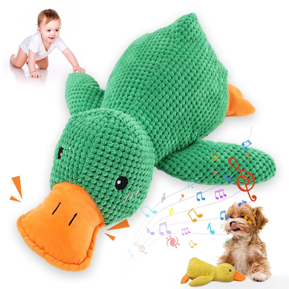 2027 New Calming Duck for Dogs, Duck Dog Toy with Soft Squeaker ...