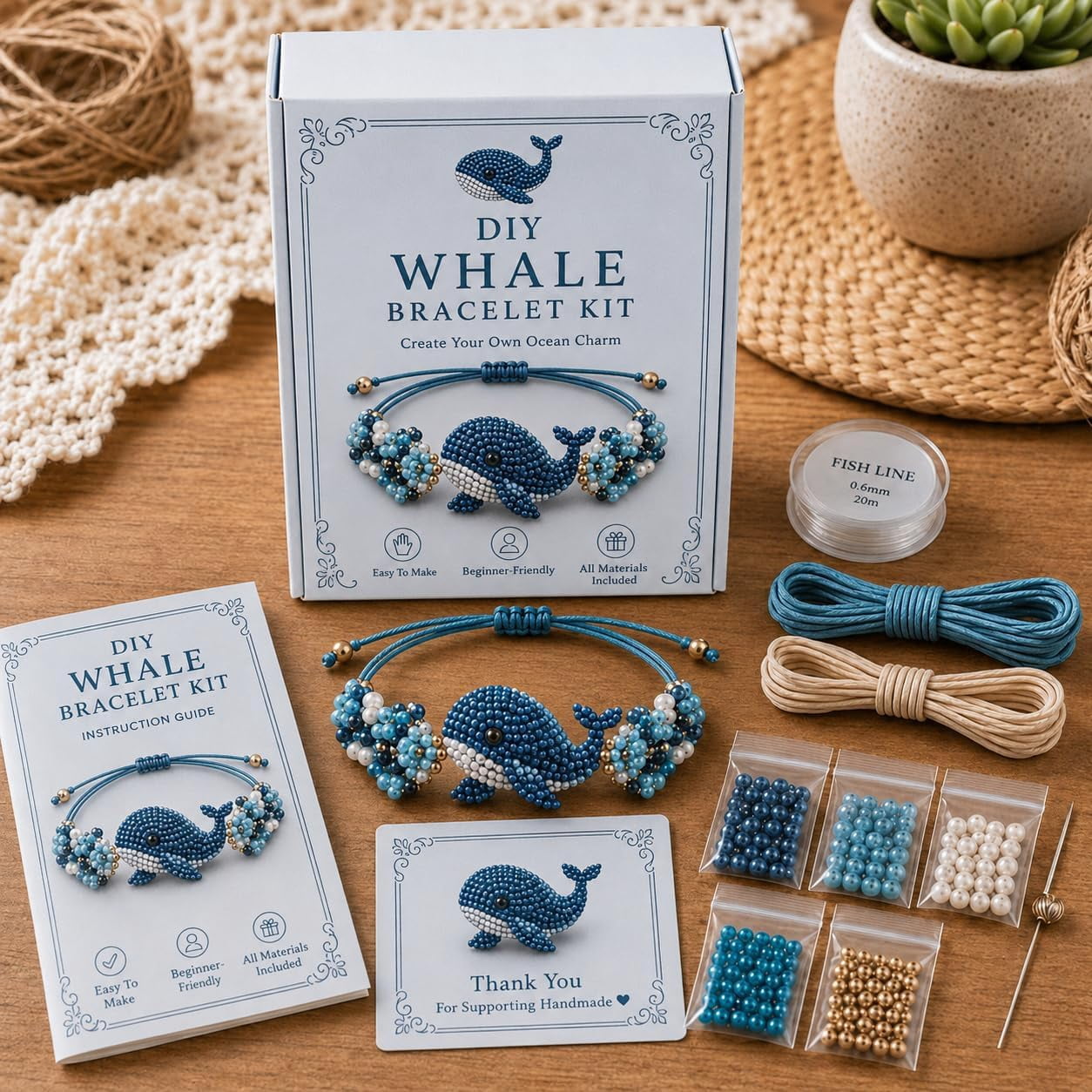 2027 New DIY Beaded Bracelet Making Kit Animal Bracelet Craft Kit ...