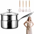 2027 Pure Titanium Saucepan with Lid, No Coating Non-Stick Titanium Pot ...