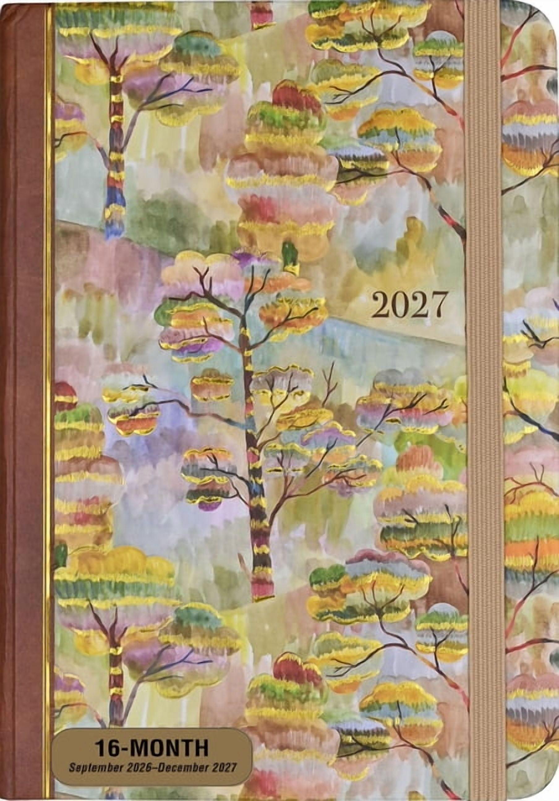 2027 Watercolor Treescape Weekly Planner (16 Months, Sept 2026 to Dec ...