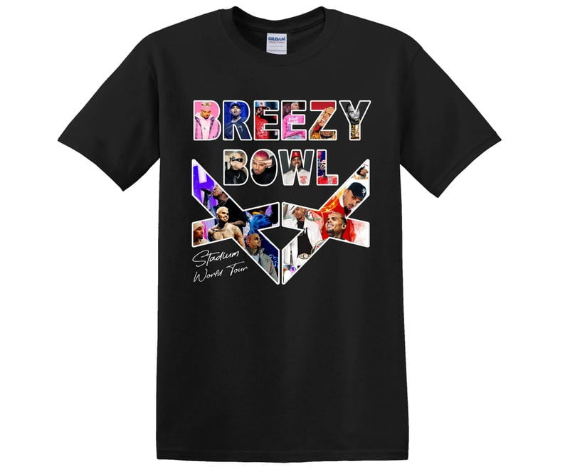 2028 Breezy Bowl XX Tour Graphic, Chris Brown Fan Merch Design for Fans ...