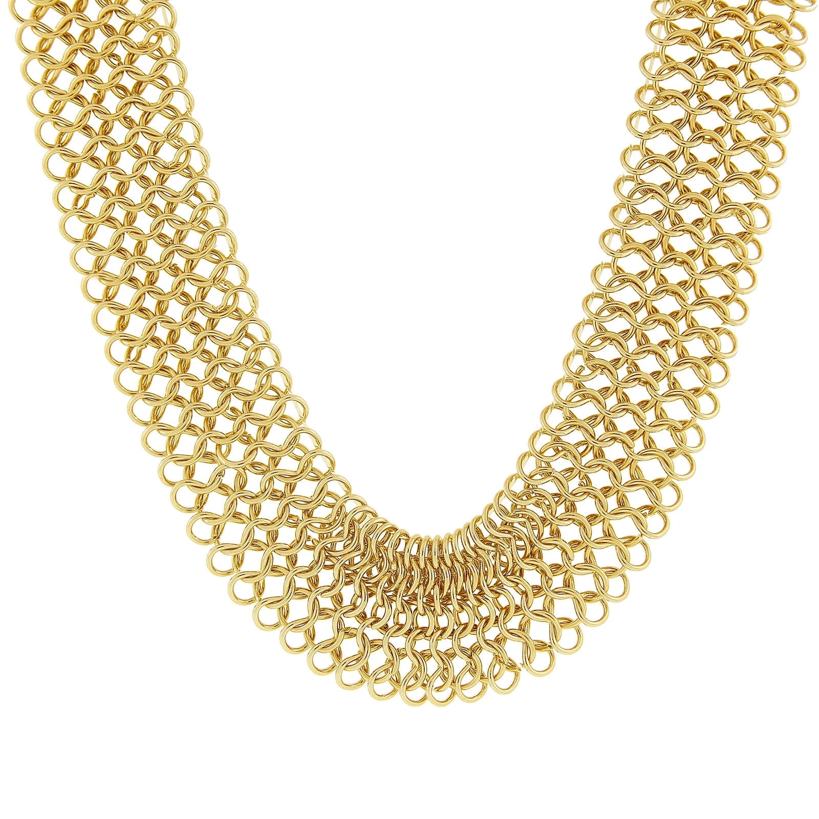 2028 Jewelry Intertwined Link Chain Collar Necklace 18 + 3 Extender ...