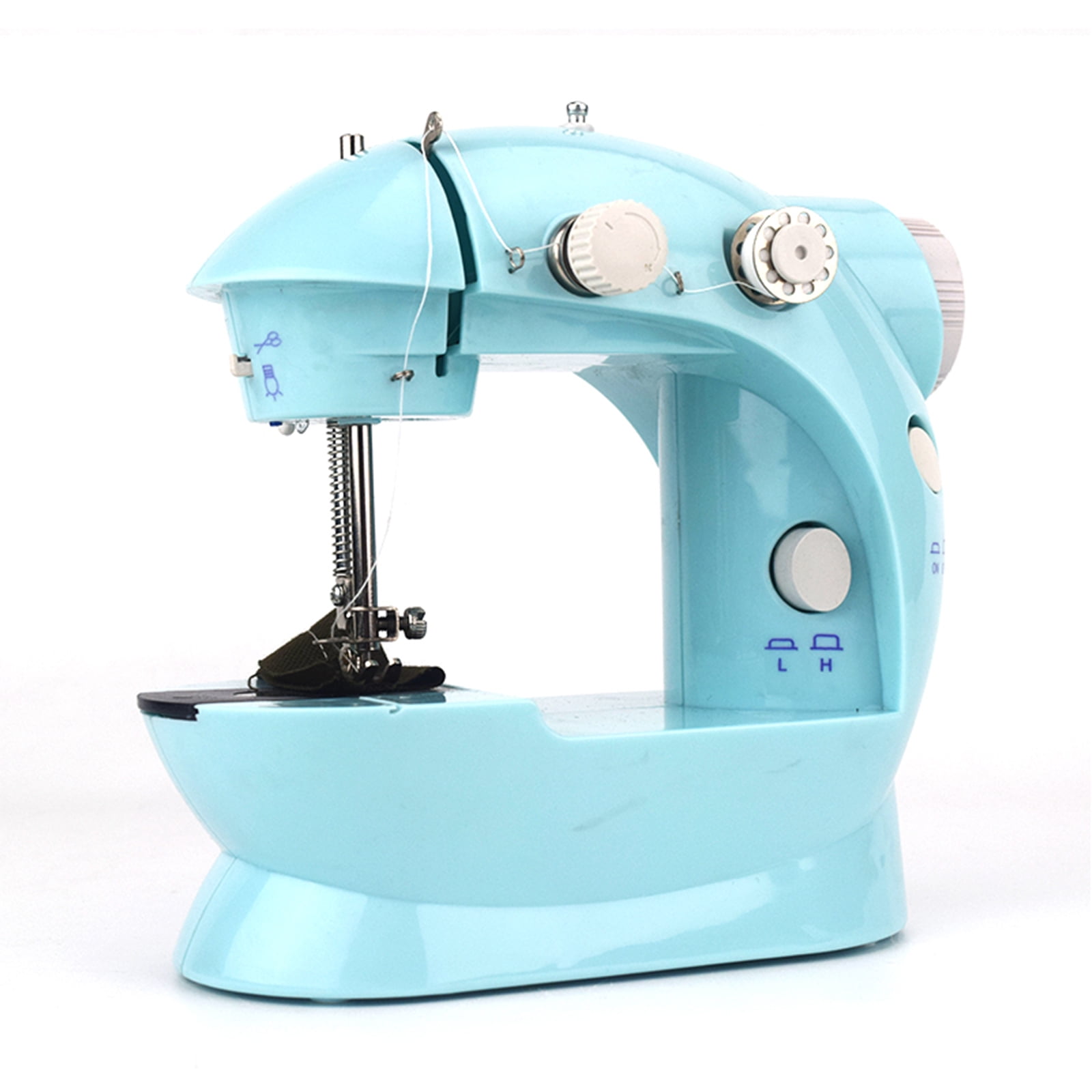 202A Home Mini Electric Sewing Machine Double Thread 2 Speed Desktop ...