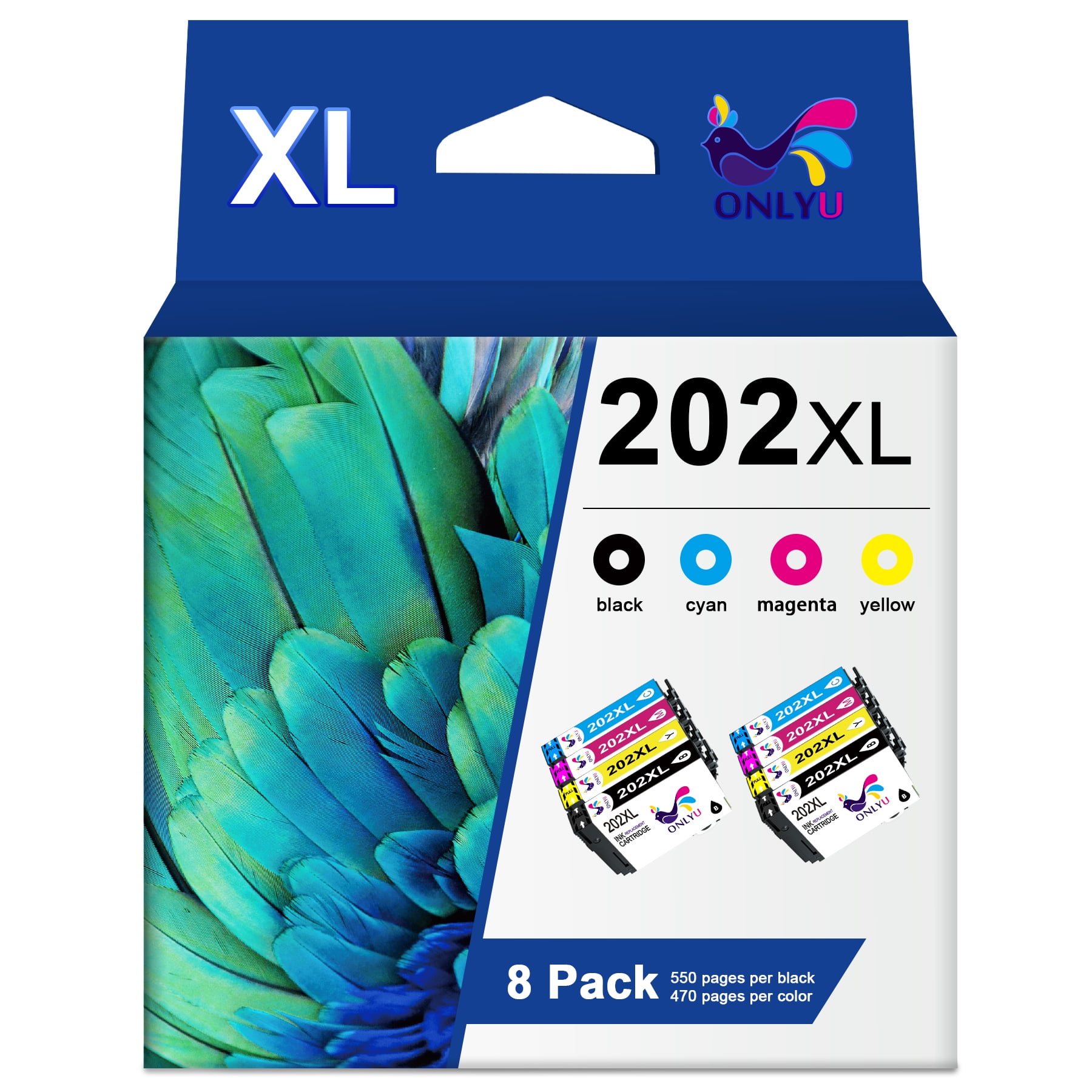 202XL 202 XL Ink Cartridge for Epson 202 T202XL Ink Cartridge for Epson Workforce WF-2860 ...