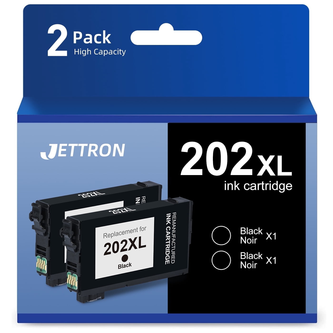 202XL Black Ink Cartridges for Epson WorkForce WF-2860, XP-5100 All-in ...