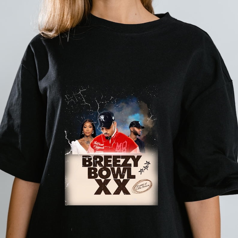 2030 Chris Brown Breezy Bowl XX Tour Merch, R&B Concert Apparel for Music Lovers and Supporters ...