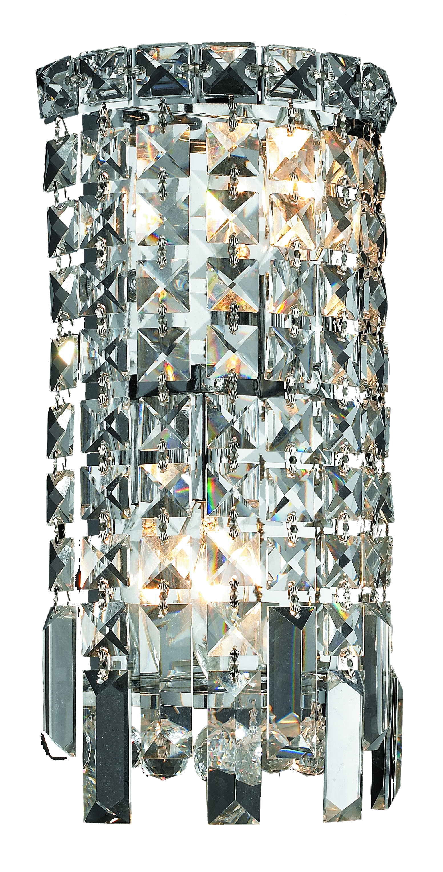 2031 Maxime Collection Wall Sconce W6in H12in E4in Lt:2 Chrome Finish ...