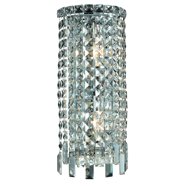 Valetta Integrated LED chip light Chrome Wall Sconce Clear Royal Cut ...