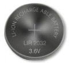 2032 Battery Li-Ion Rechargeable Button Cell LR2032 2 pack - Walmart.com