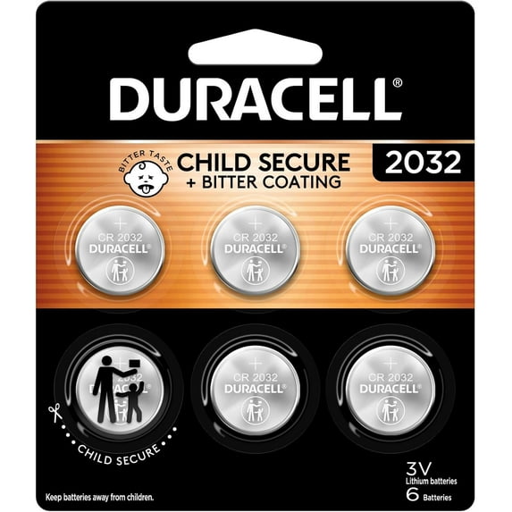 2032 Lithium Battery, 6 Count (Pack of 1), Compatible with AirTag ...