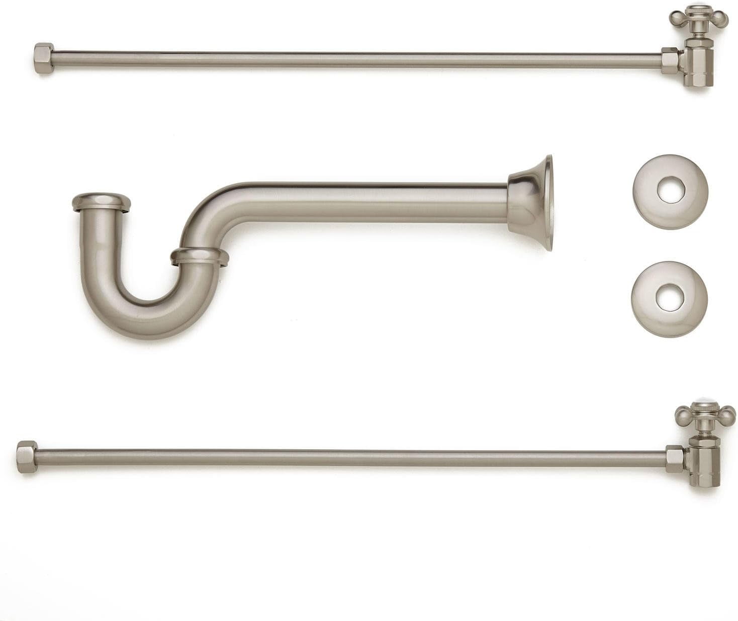 203396 Bathroom Sink Supply Kit with P-Trap, Dual Handles, and Supply ...