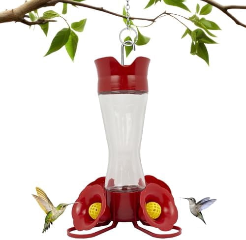 203CPBN Glass Hummingbird Feeder for Outdoors with Perches, Ant Moat ...