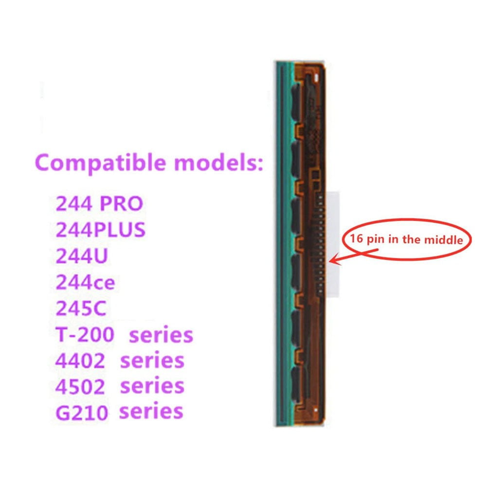 203DPI Thermal Printhead Barcode Printer Head 16-pin for TSC-244 TTP-244 PRO TTP-244 Plus TDP ...