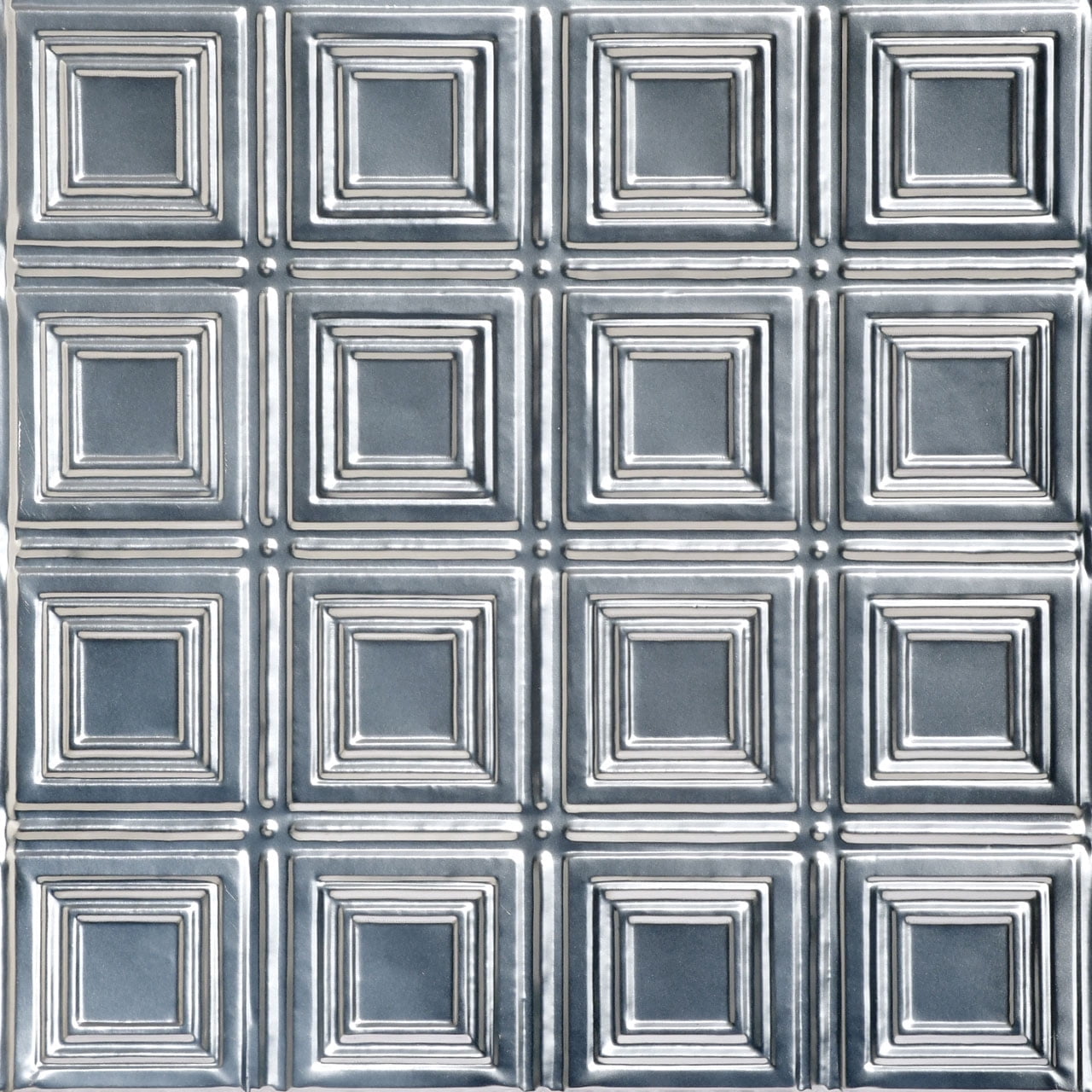 204 - Tin Plated Nail-Up Ceiling Tile in Lacquered Steel (48 Sq.ft ...