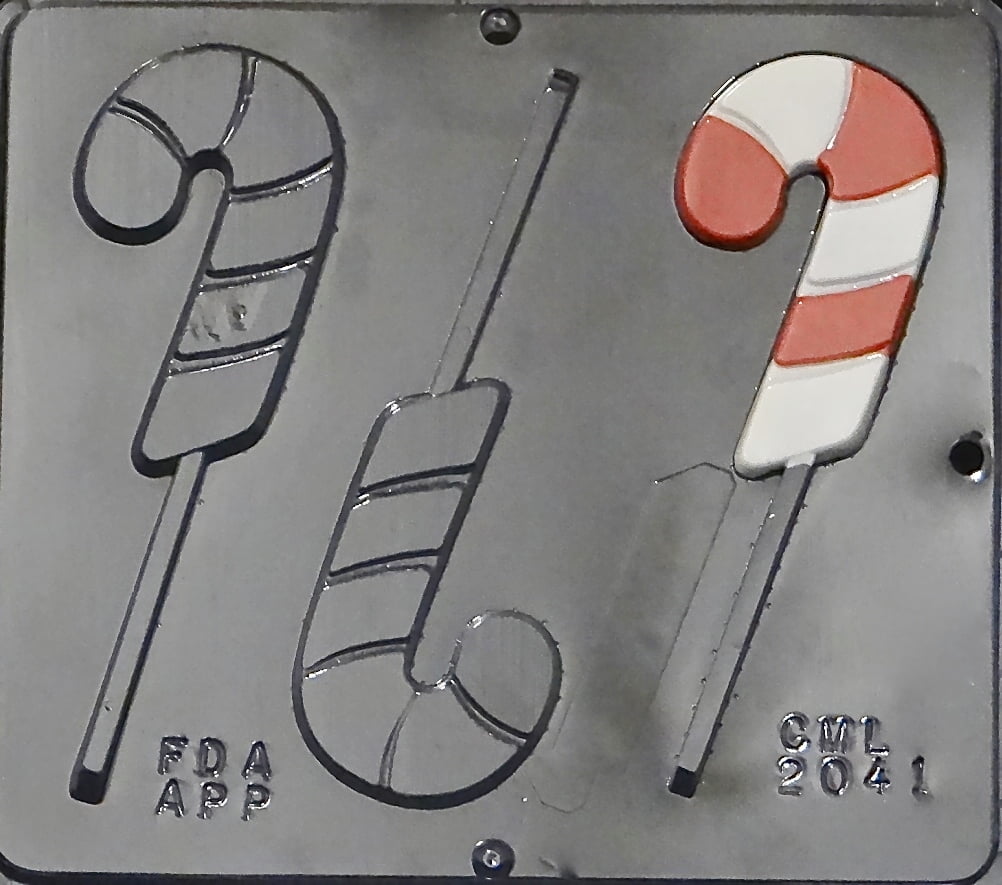 2041 Candy Cane Lollipop Chocolate Candy Mold - Walmart.com