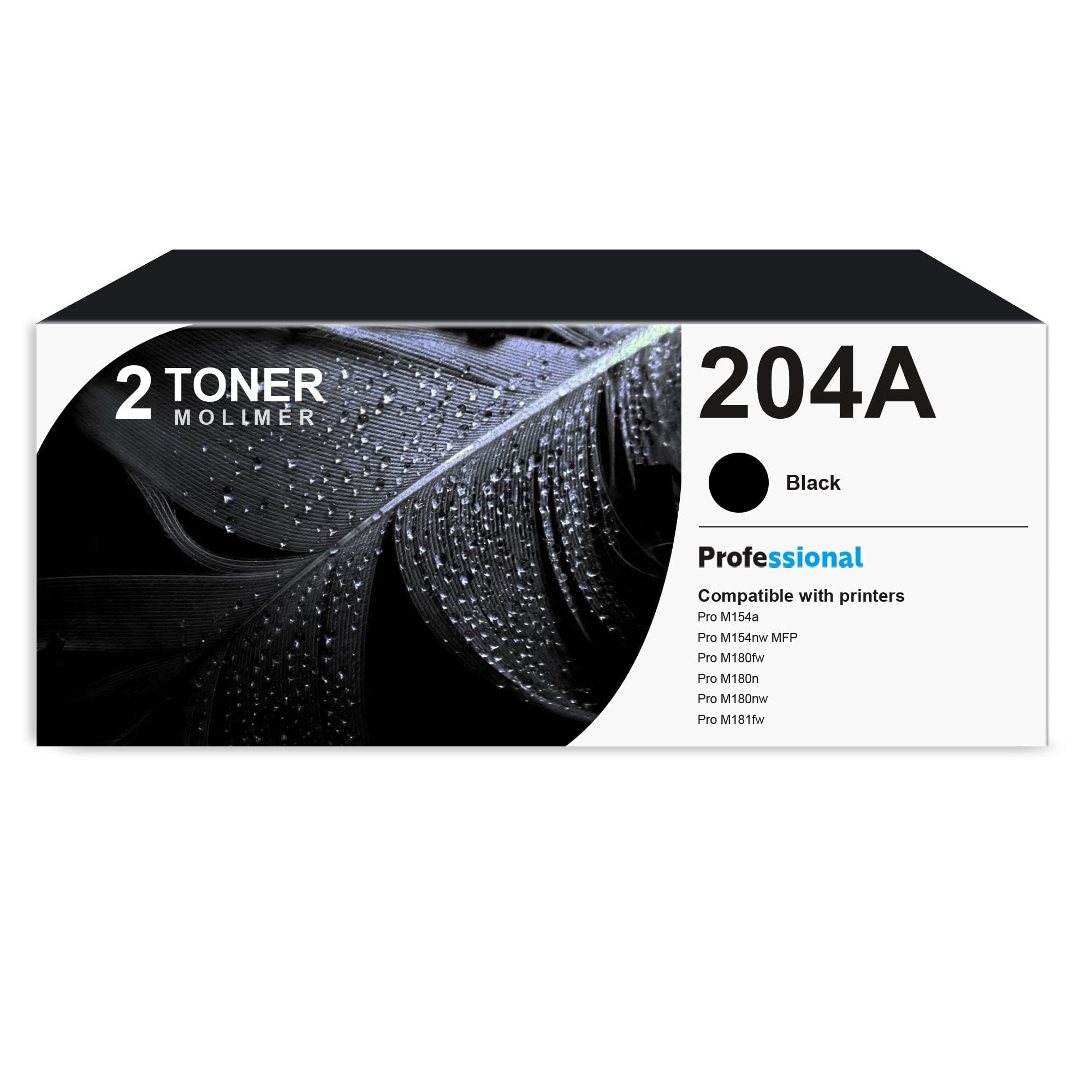 204A | CF510A Toner Cartridge Compatible for HP Pro M154a Printer, 2 ...