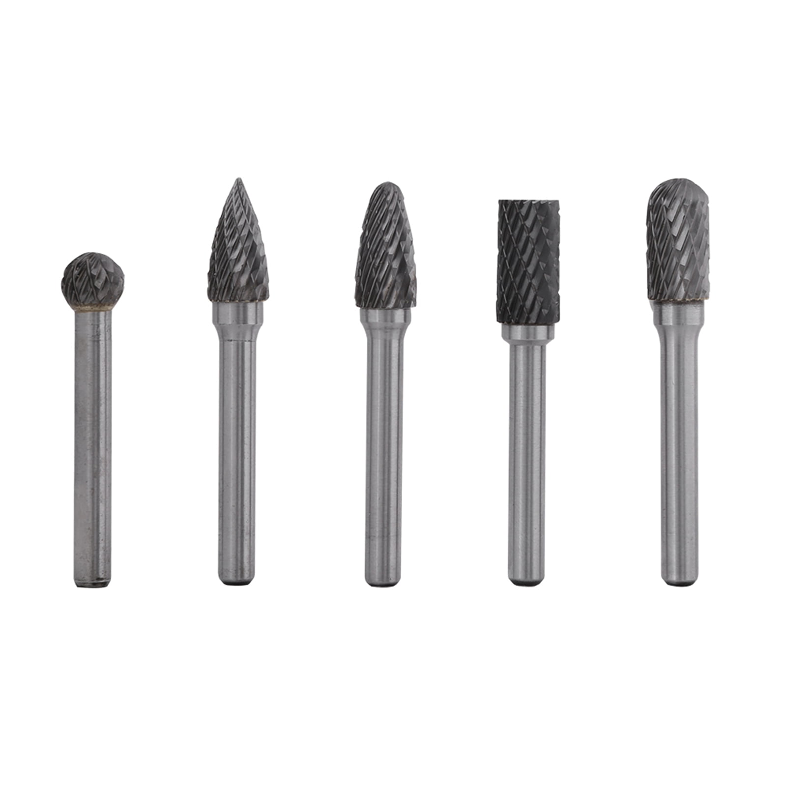 205 Pcs Tungsten Steel Grinding Burr Set, 6mm Shank & 10mm Head Rotary ...