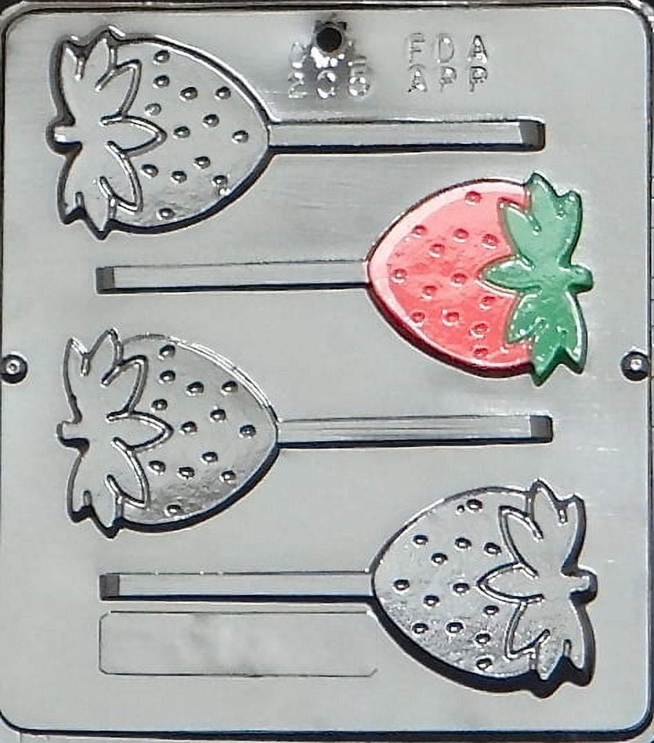 205 Strawberry Lollipop Chocolate Candy Mold - Walmart.com