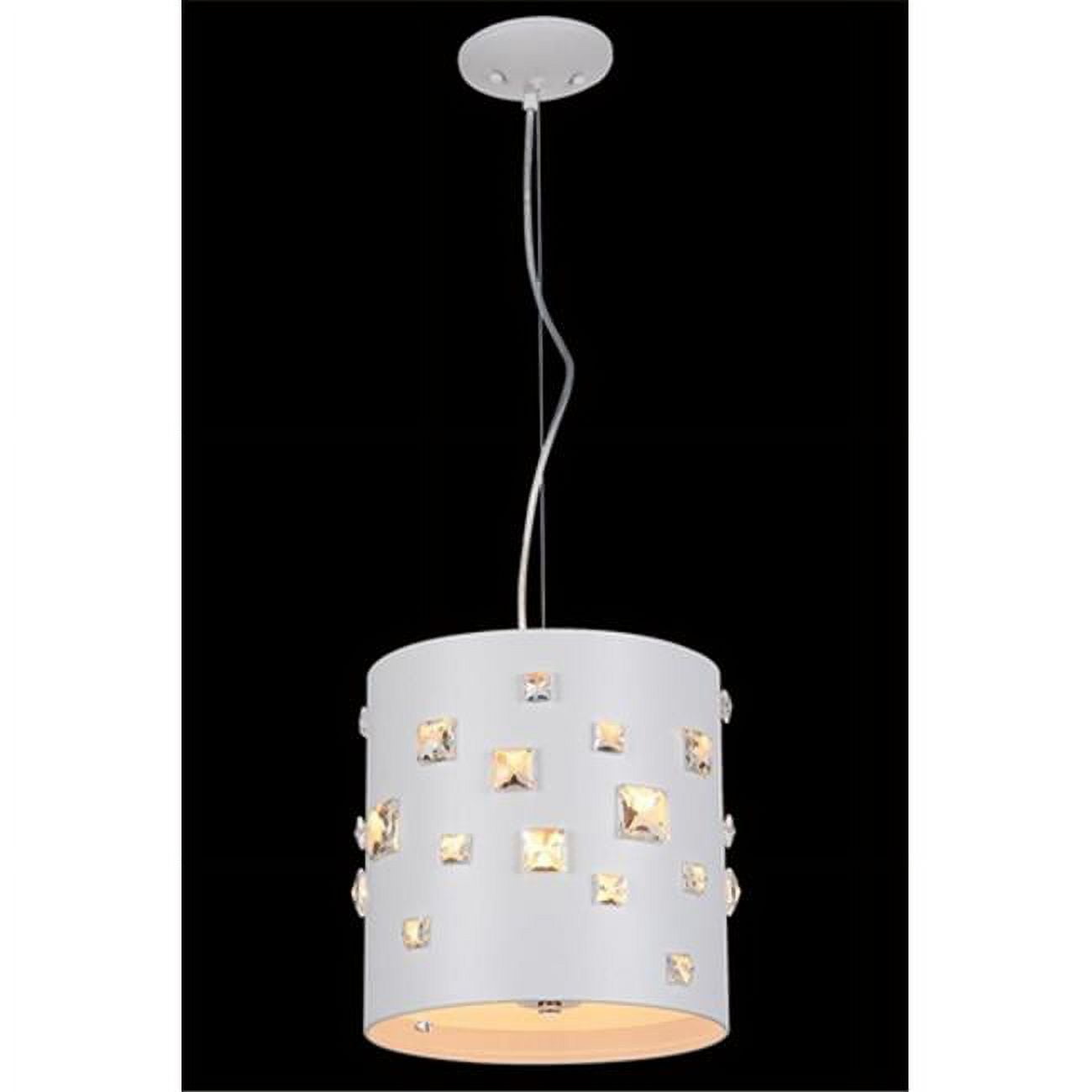 2058D11WH-RC 11 Dia. x 11 H in. Candice Collection Pendant lamp - Royal ...