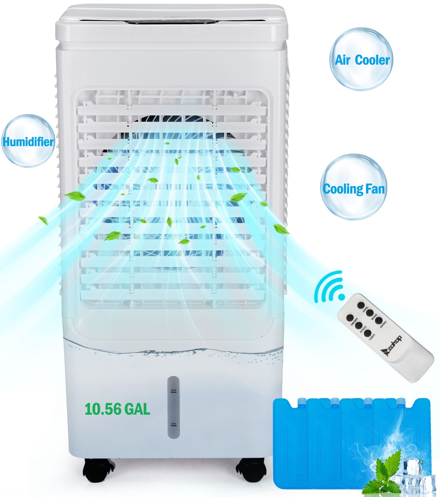 2059CFM Portable 3-IN-1 Evaporative Air Cooler, Indoor Use, Remote ...