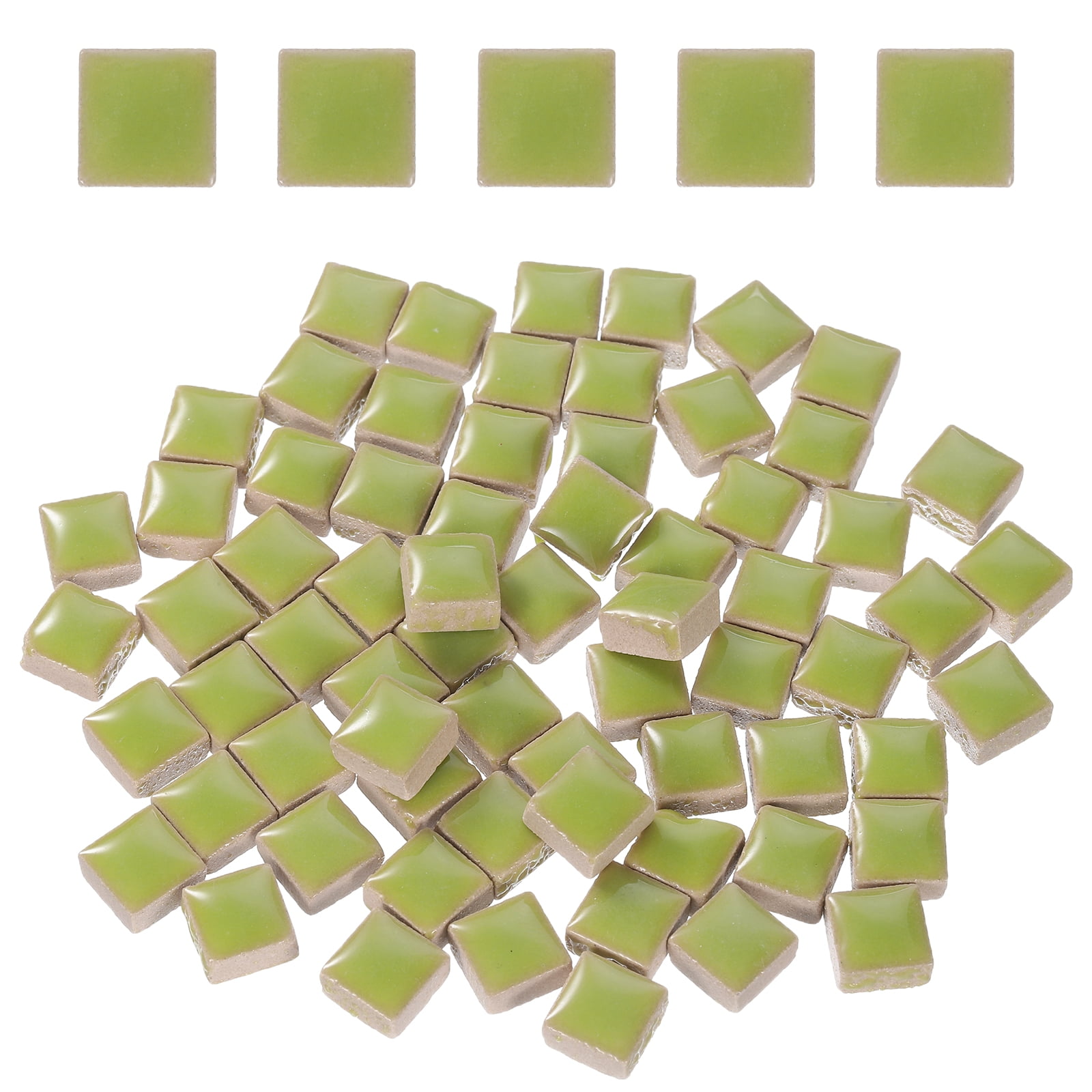 205pcs Square Ceramic Mosaic Tiles, Bulk Stained Mosaic Tiles for DIY ...