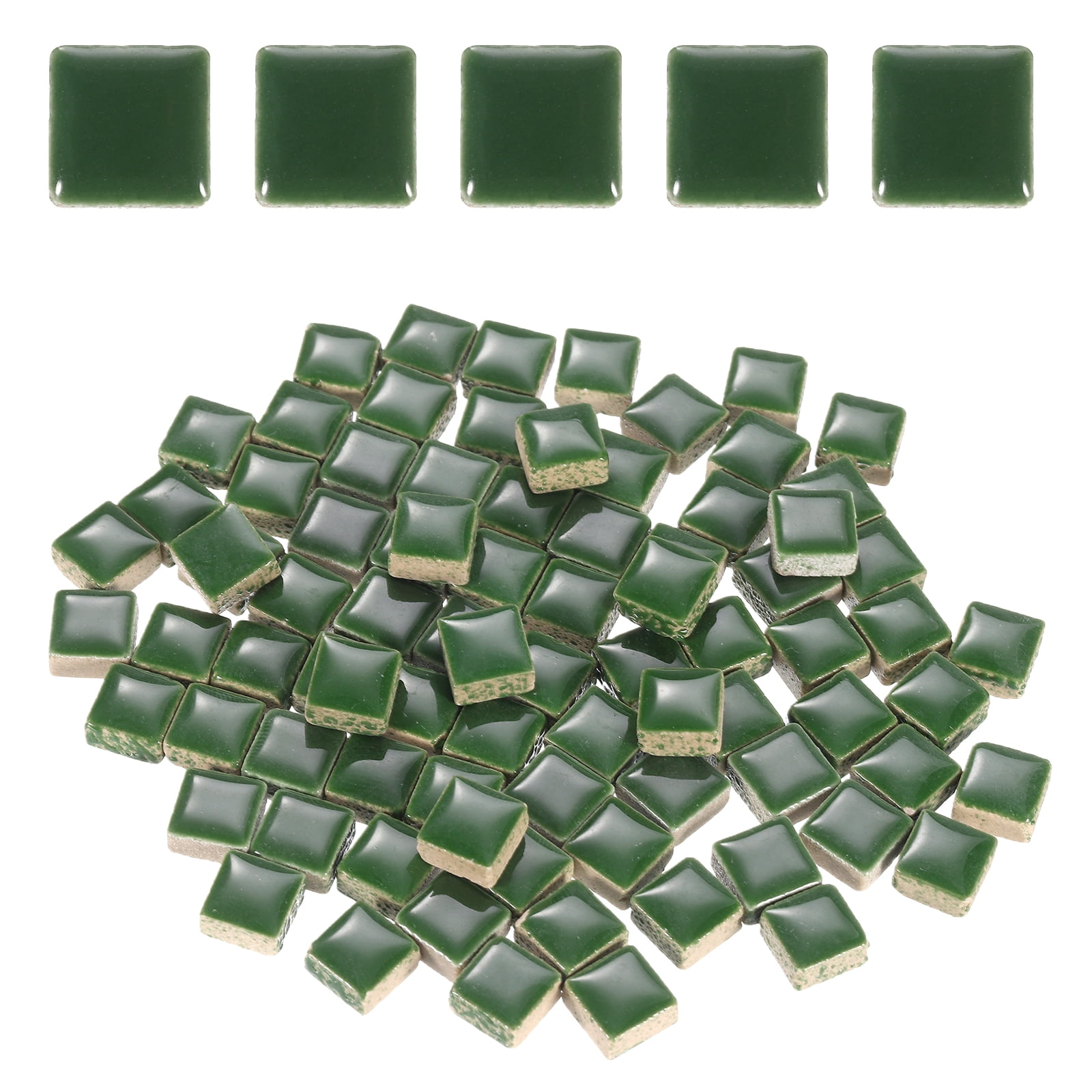 205pcs Square Ceramic Mosaic Tiles, Bulk Stained Mosaic Tiles for DIY ...