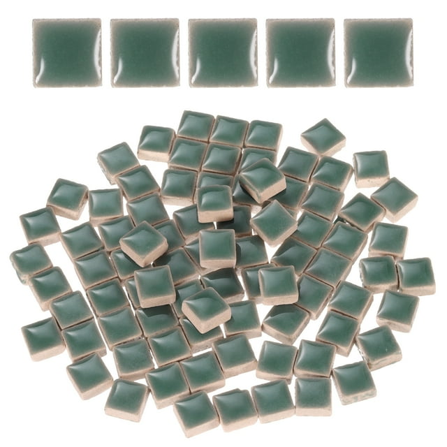 205pcs Square Ceramic Mosaic Tiles, Bulk Stained Mosaic Tiles for DIY ...