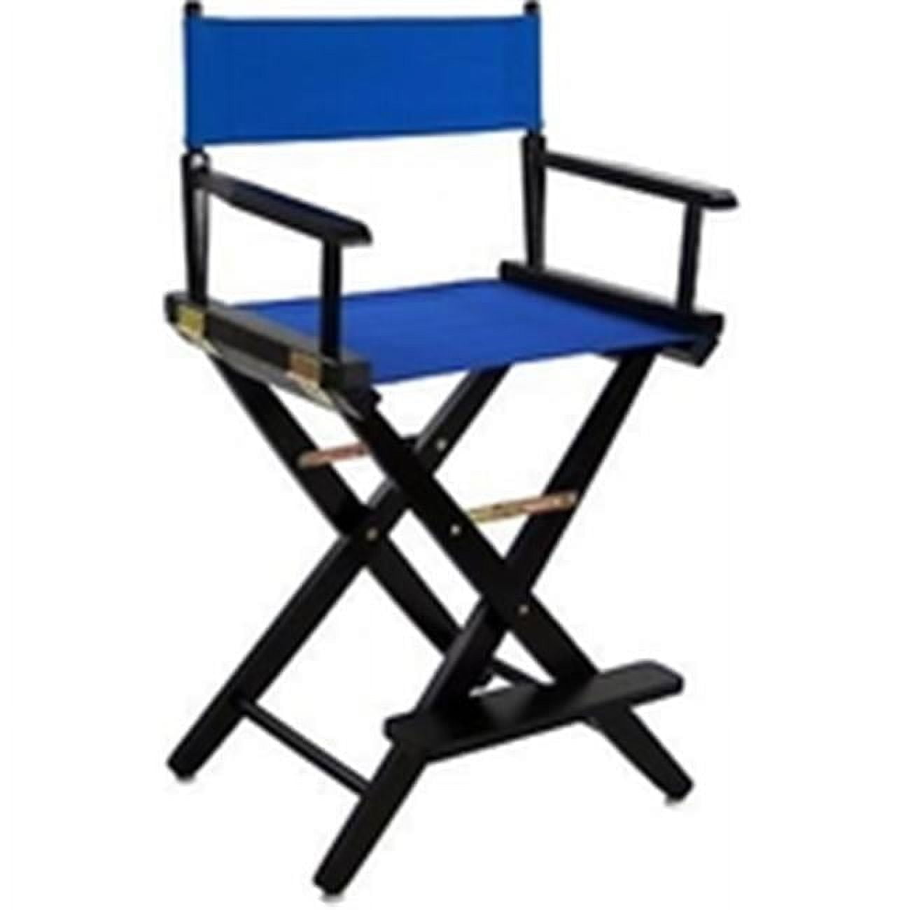 206-22-032-13 24 in. Extra-Wide Premium Directors Chair, Black Frame ...