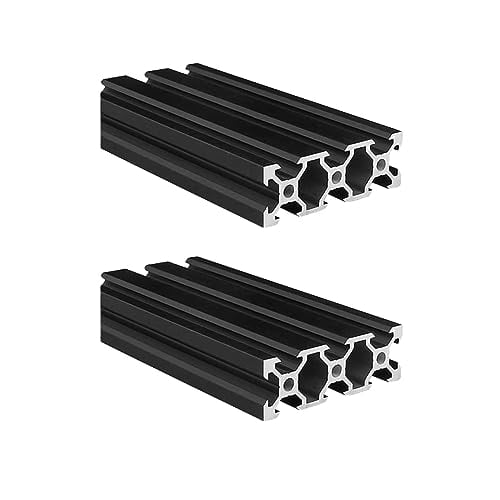 2060 Aluminum Extrusion V Slot 700mm Long Black 2 Pack, Extruded ...