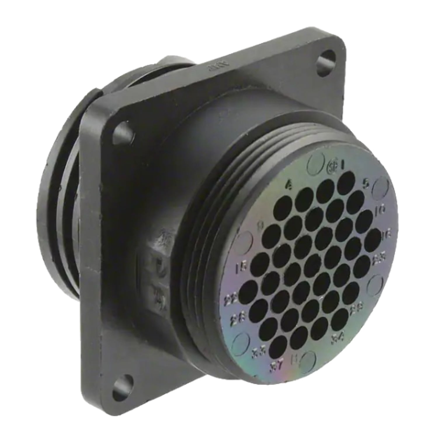 206151-1 Circular 37 Position Connector Receptacle Housing Panel Mount ...