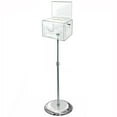 206325-CLR Extra Large Clear Suggestion Box on Adjustable Pedestal ...