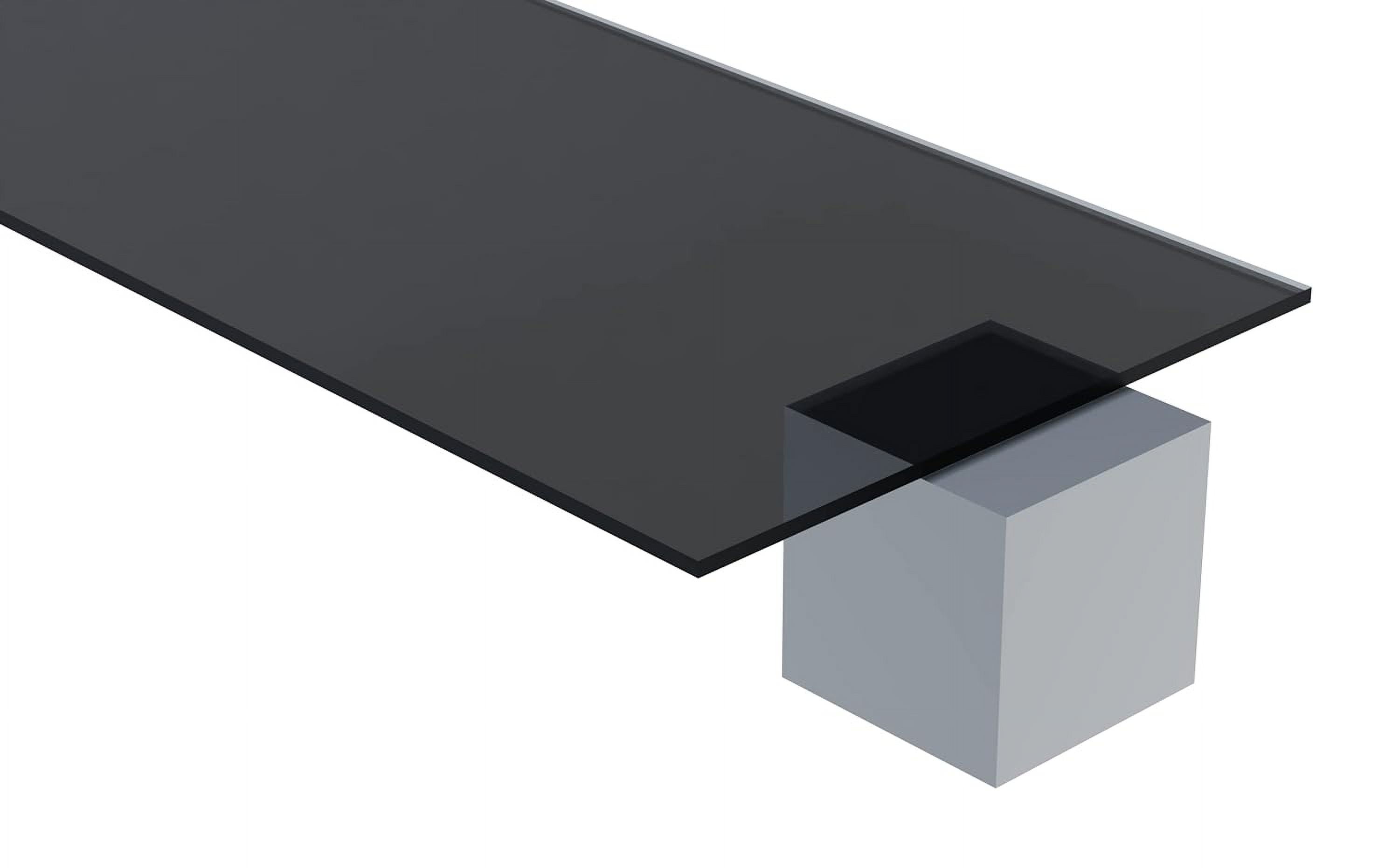 2064 Gray, Transparent, Sheet, 6MM (1/4") Thick, 30" W x 48" L ...