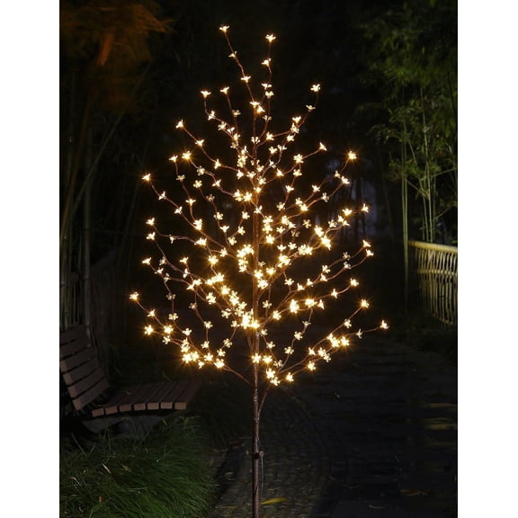 Lighted Cherry Blossom Trees for Home Decor and Celebrations