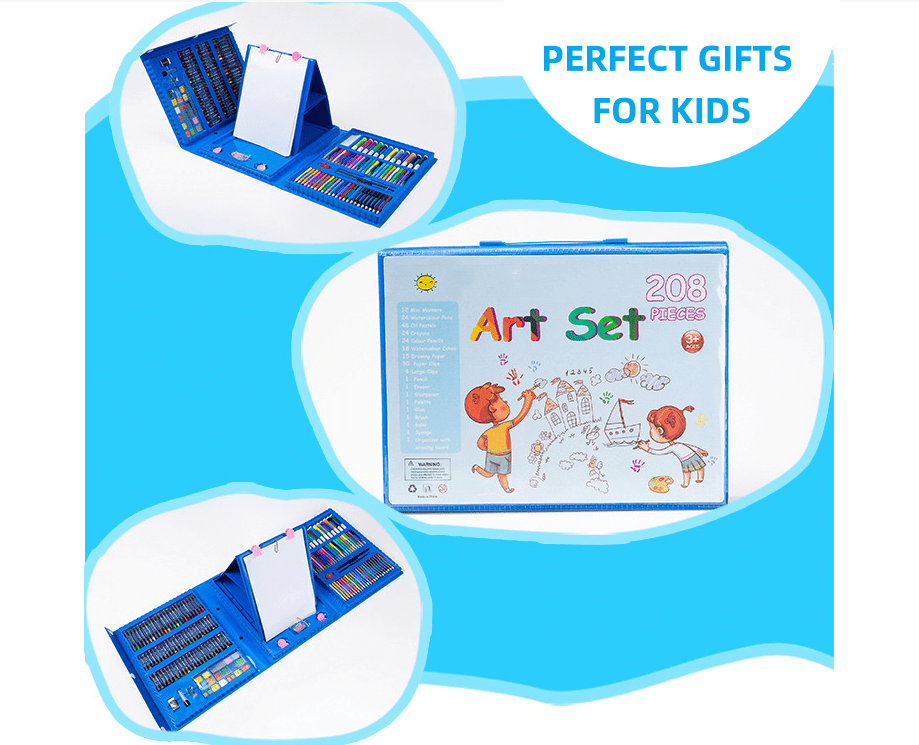 208 PCS Art Supplies, Drawing Art Kit for Girls Boys Teens, Artist ...