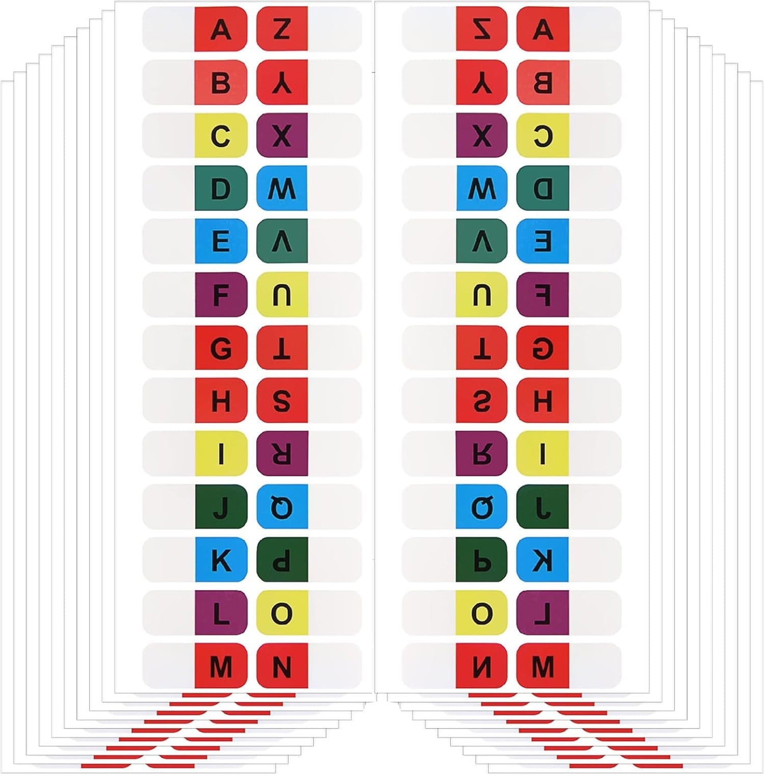 208 Pcs A-Z Tabs Alphabet Tabs Index Tabs,Bexikou 8 Sheets Self ...