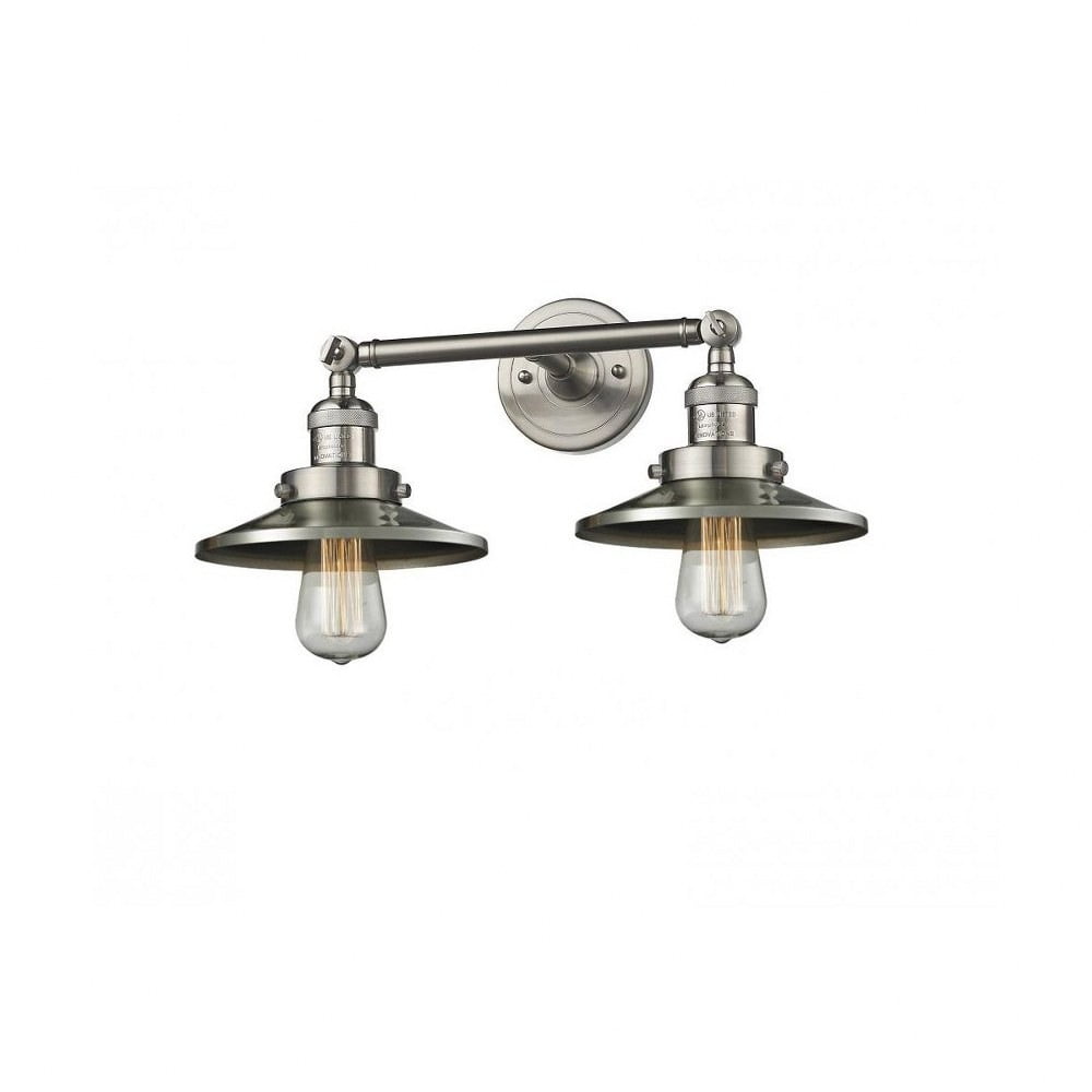 208-SN-M2-Innovations Lighting-Two Light Railroad Wall Sconce-18 Inches ...