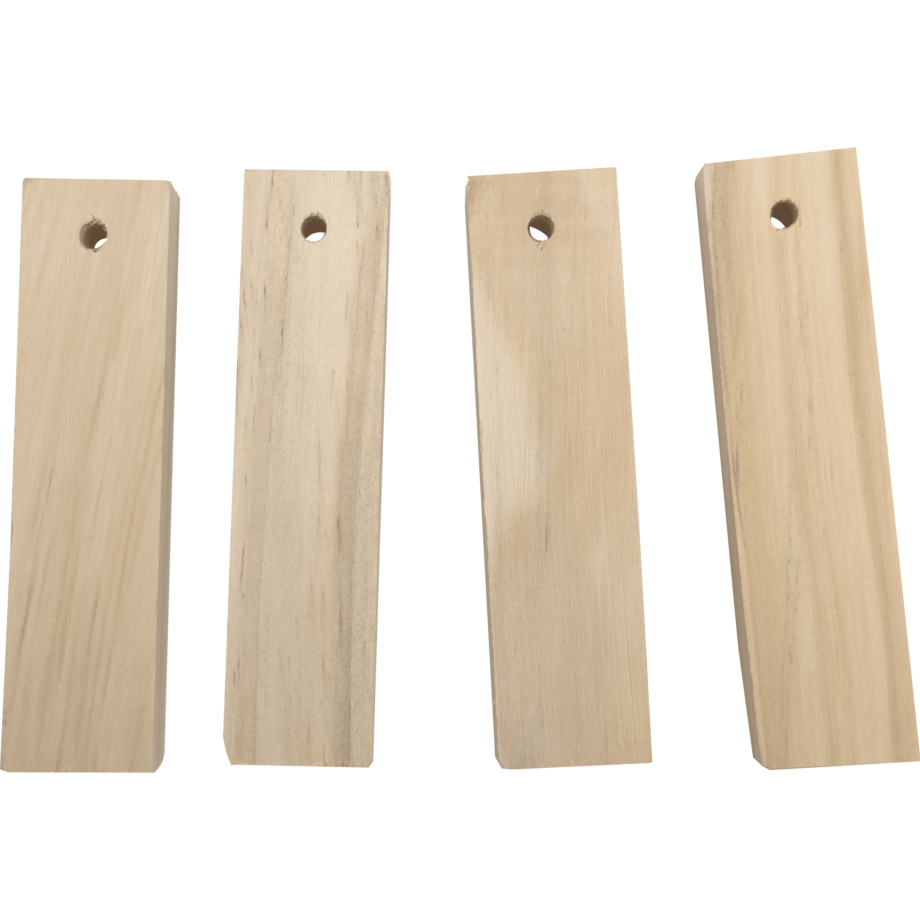 2087 Pk4 Drilled Wood Chimes - Unfinished Chewable Bird Foot Toys ...