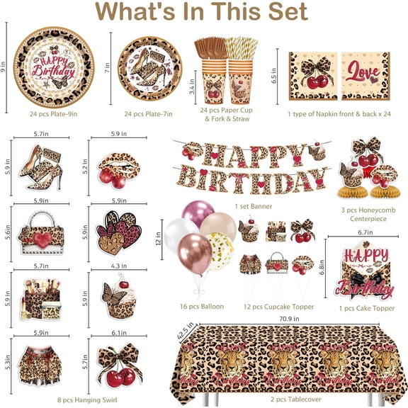 Cheetah Birthday Decorations