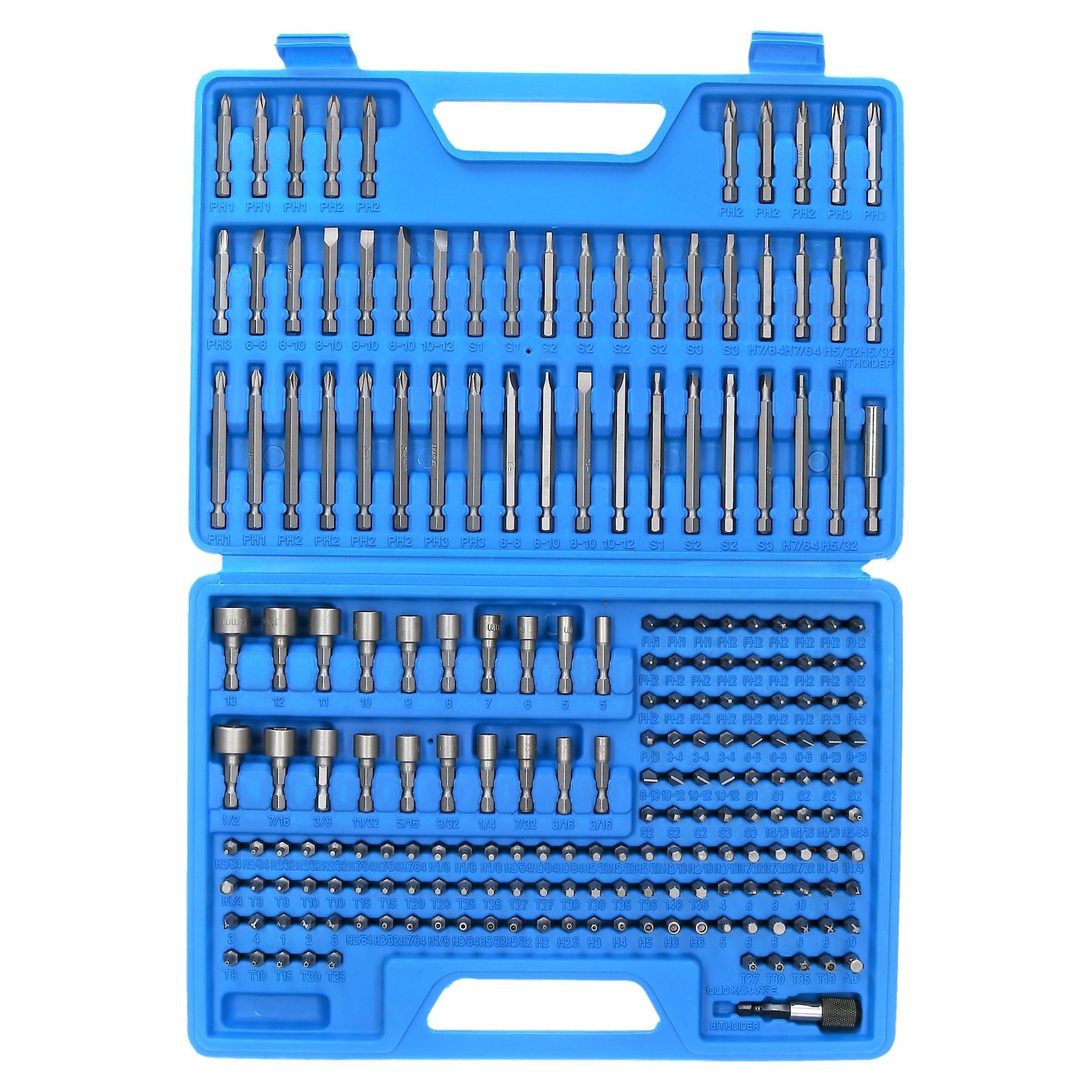208pc Master Screwdriver Hex Torx Tamper Bits and Accessory Set MM ...